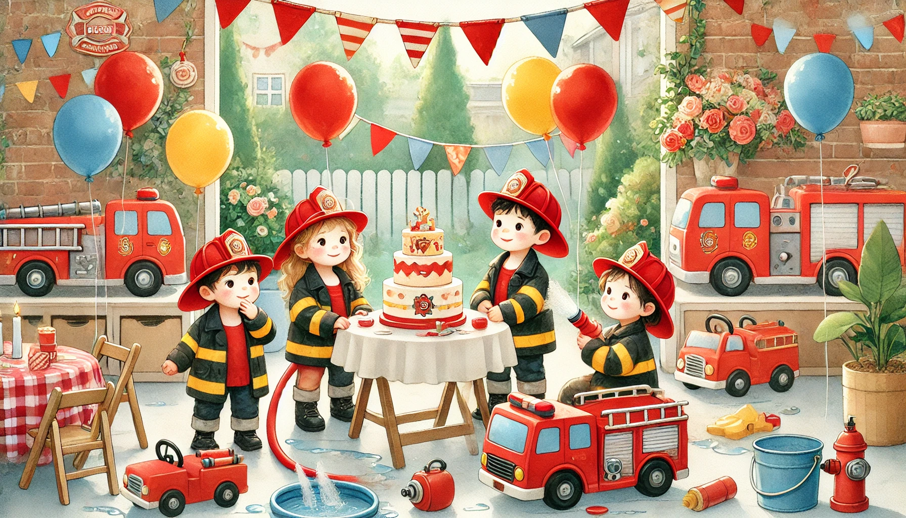 Stilvolle Spiele Fur Feuerwehr Geburtstag Bild